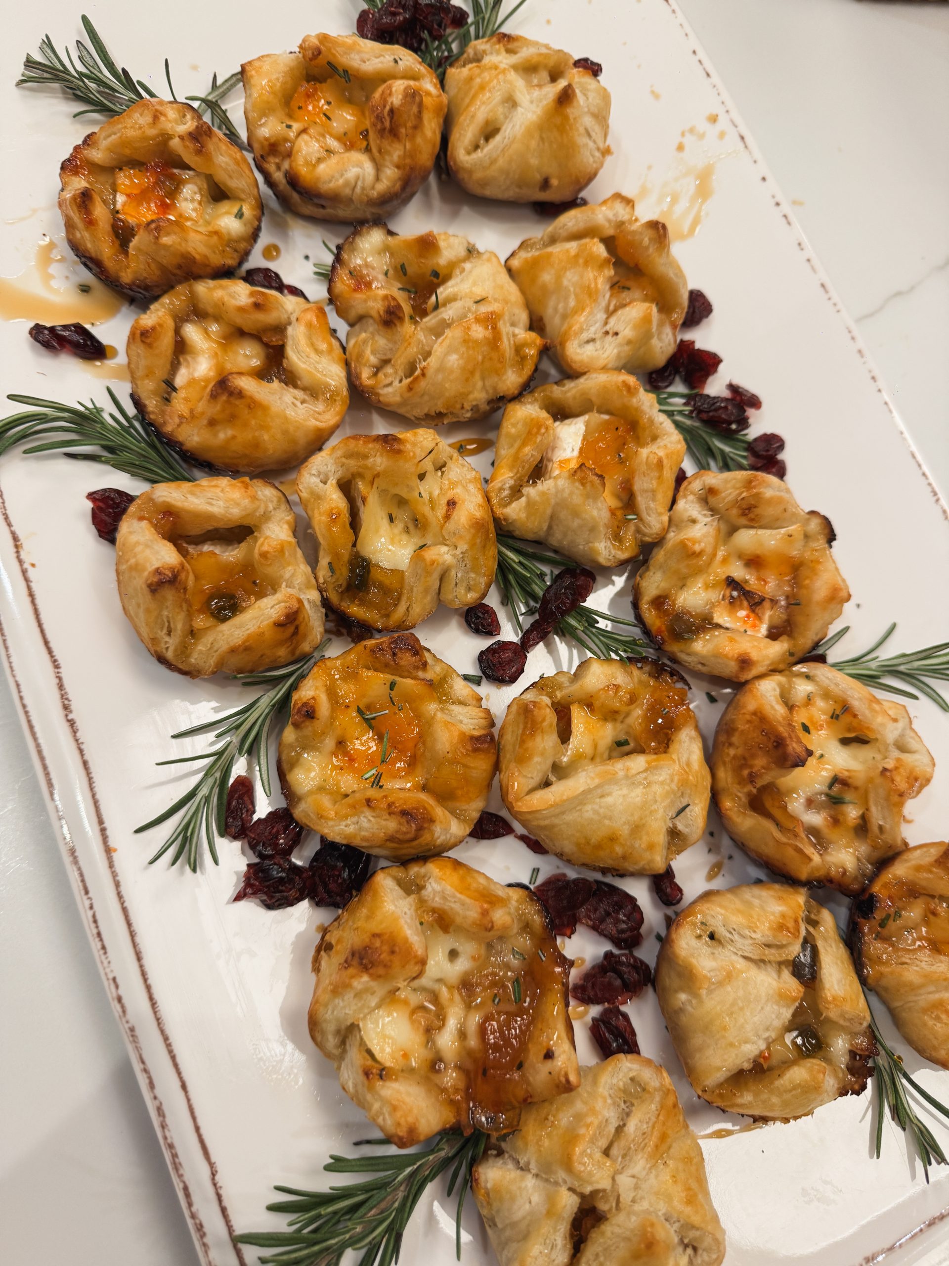 Bite-Size Brie & Pepper Jelly Puff Pastry Bites - Home of Malones